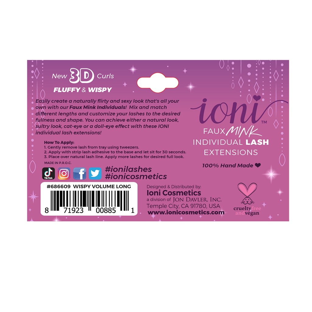 Ioni Wispy Long Lash Extensions, 16-ct. Packs | Blossom Global Store
